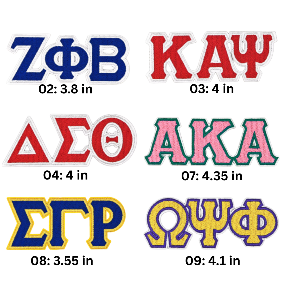 Sorority & Fraternity Patches – Jackie Dior